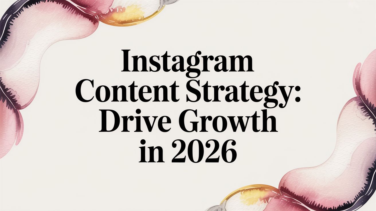 Instagram Content Strategy: The 2026 Playbook for Growth
