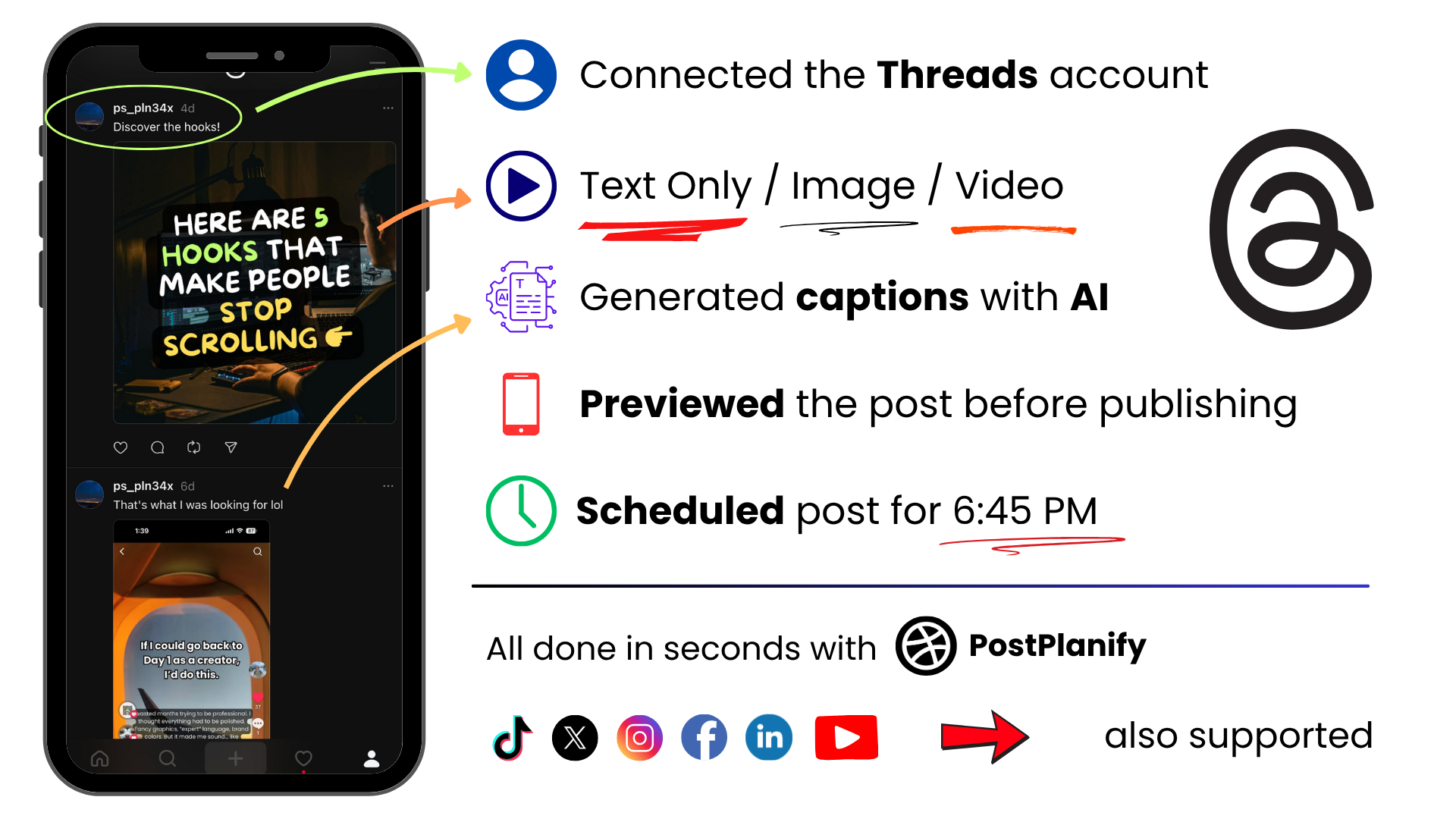 How to Schedule Threads Posts in 2025 (Step-by-Step Guide) | PostPlanify